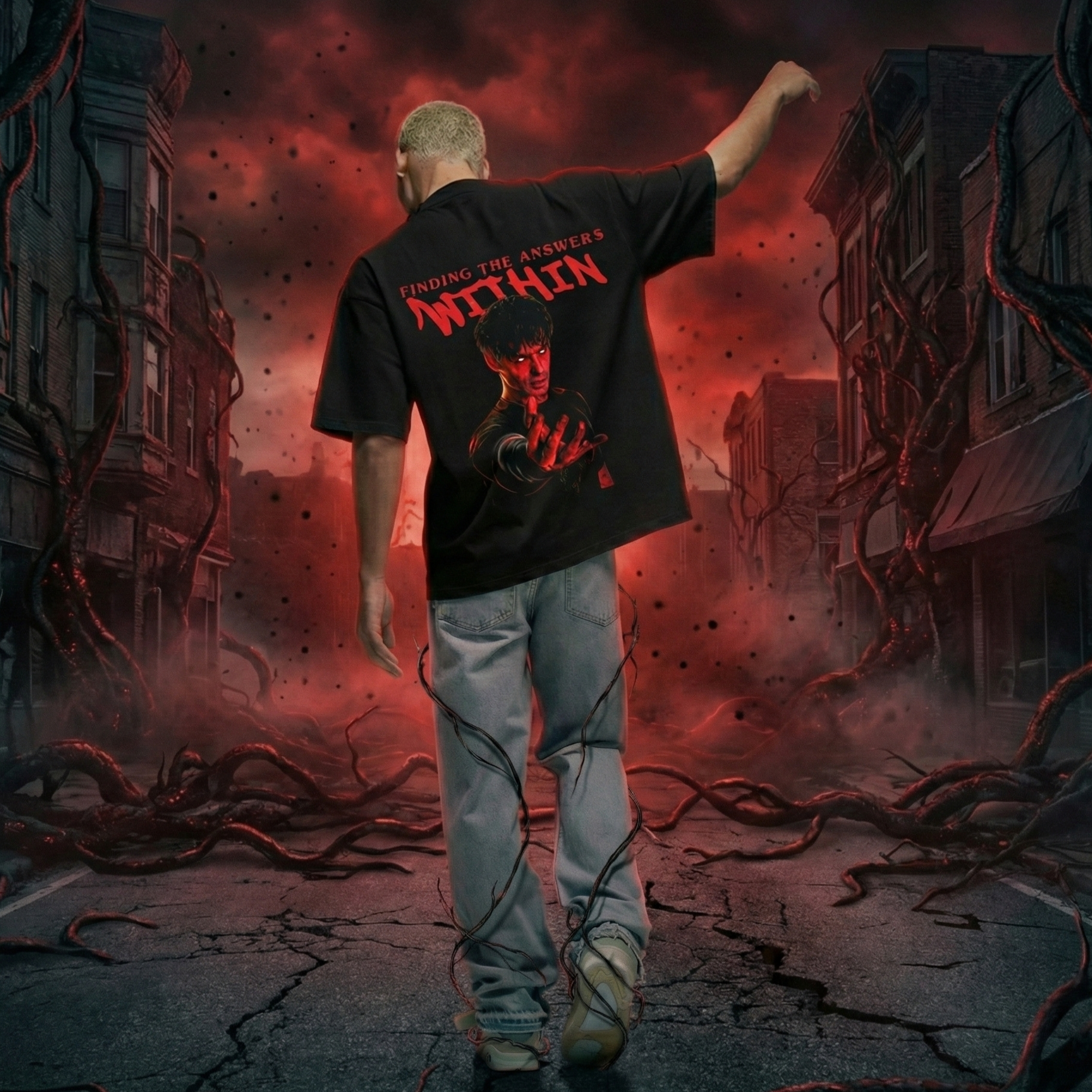 Will – The Sorcerer Oversized Fit Graphic T-Shirt – FunkAi